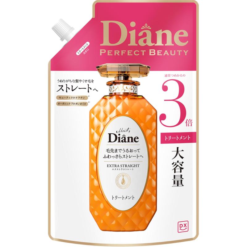 Diane(ダイアン) 大容量トリートメント [ストレート] フローラル&amp;ベリーの香り DX エクストラストレート 詰め替え 1000ml毛先まで潤うふわっさらストレートへこんな人にオススメうねりを抑えたい/潤ってサラッと仕上げたい...