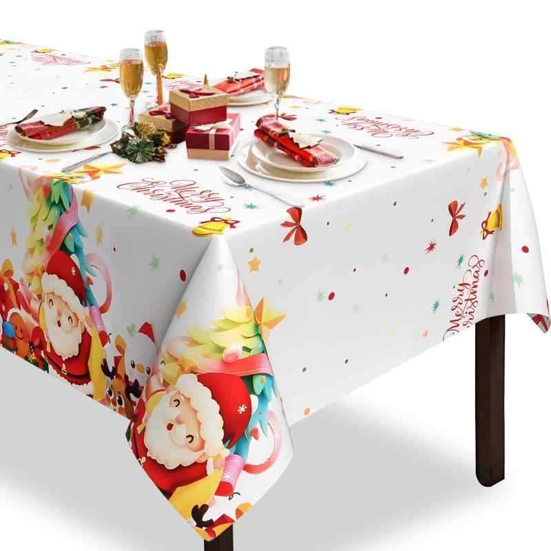クリスマス テーブルクロス 使い捨て テーブル飾り 大きめ クロス 長方形 テーブルカバー Christs パーティー 飾り付け おしゃれ デコレーション 装飾