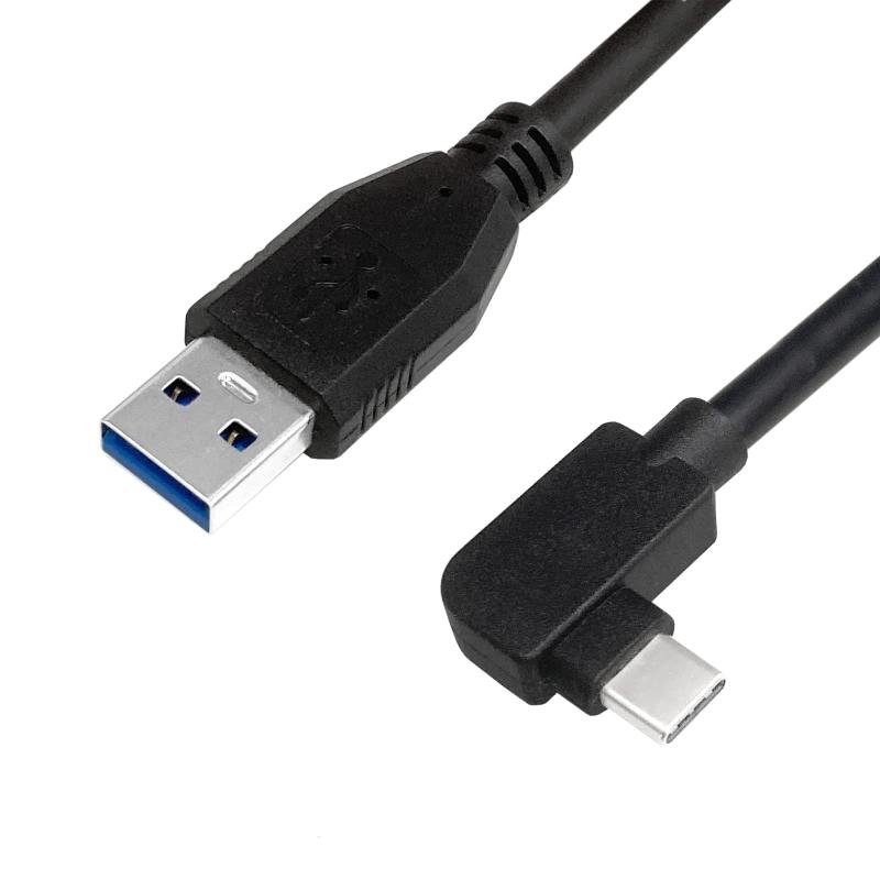 F-Factory USB TypeCケーブル TypeA-TypeC USB3.0 ストレート型 L型 L字 オス-オス