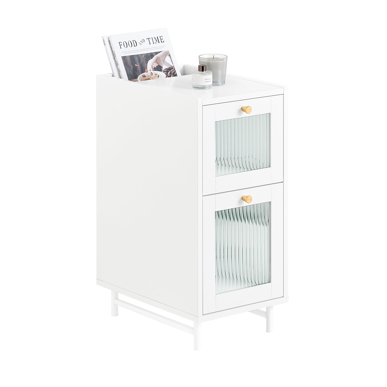 商品の寸法:32奥行き x 30幅 x 60高さ cm商品の重量:16.5 キログラム推奨最大重量:21 キログラム色:ホワイト? 【サイズ】幅30x奥行45x高さ65cm? 【材質】MDF、鉄　【本体重量】10kg　【耐荷重】総計21kg...