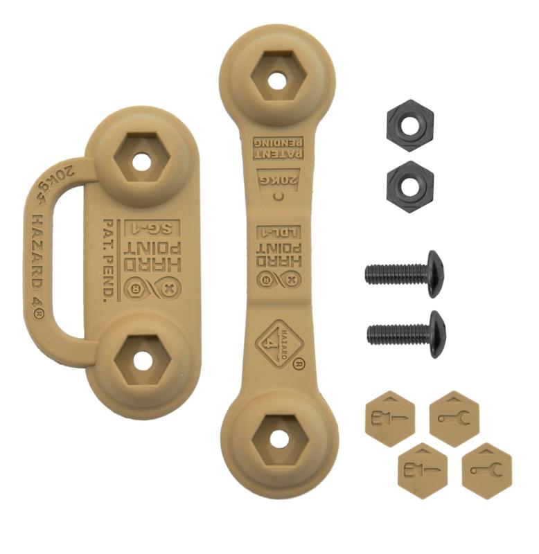 HAZARD4 カメラバッグ用 アクセサリー HardPoint Kit #1Hazard 4 (R) バッグのハードシェルとソフトダブルグロメットにねじ込みます (MOLLEウェビングにも)。ループ、バルブ、ワイヤー通路、ライトの追加から...