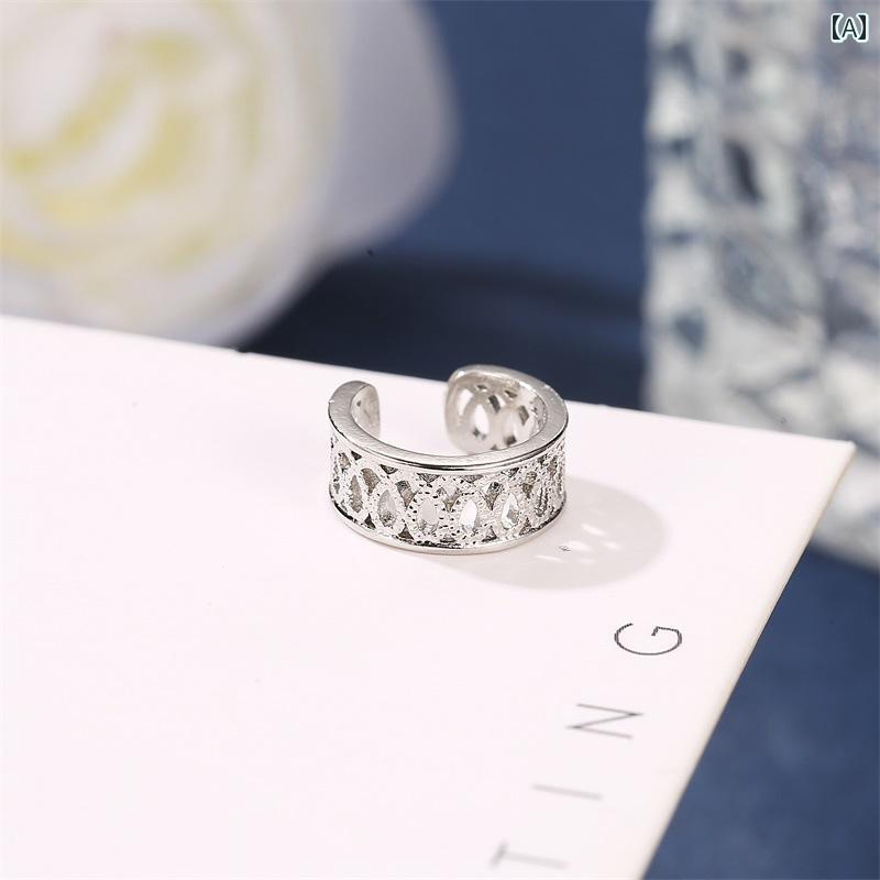 耳 クリップなし ピアス 女性の 耳 骨 クリップ 妖精 スタイル スーパー 妖精 レトロ フェイク イヤリング 男性の 耳の スタッド 穴なし 穴なし イヤリングブランド: Zhou Jiijiu材質：合金/銀メッキ/金メッキパターン: ...