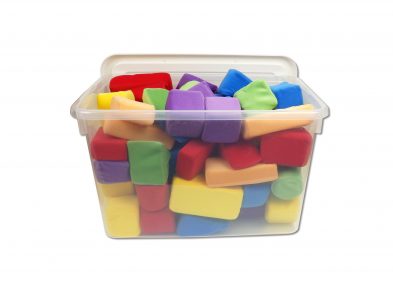 78個入りでボリューム満点！！ とても肌触りが良いカラフルなソフトブロックです。 78個入りでボリューム満点！BOX入りでお片付けも楽々！！ 赤ちゃんでも掴みやすく、積みやすいのではじめての積み木としておすすめです。 また、投げたり踏んだり...