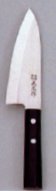 ■刃長：150mm ■刃厚：4.0mm ■ブレード材：モリブデンバナジウム鋼 ■ハンドル材：積層強化木 ■重量：220g ■中子形状：半中子 ■魚をさばく庖丁です。 ■左利き用です。　