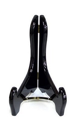 ■8寸、1尺共用の木製黒塗鉄扇掛台。　