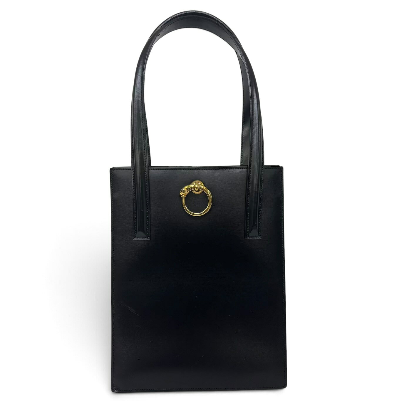 【商品詳細】 ブランド名：Cartier / カルティエ 商品名：パンテール トートバッグ ライン：パンテール 型番： シリアル： 対象：レディース カラー：ブラック 素材：レザー 金具：ゴールド金具 生産国：フランス 付属品：掲載写真に写...