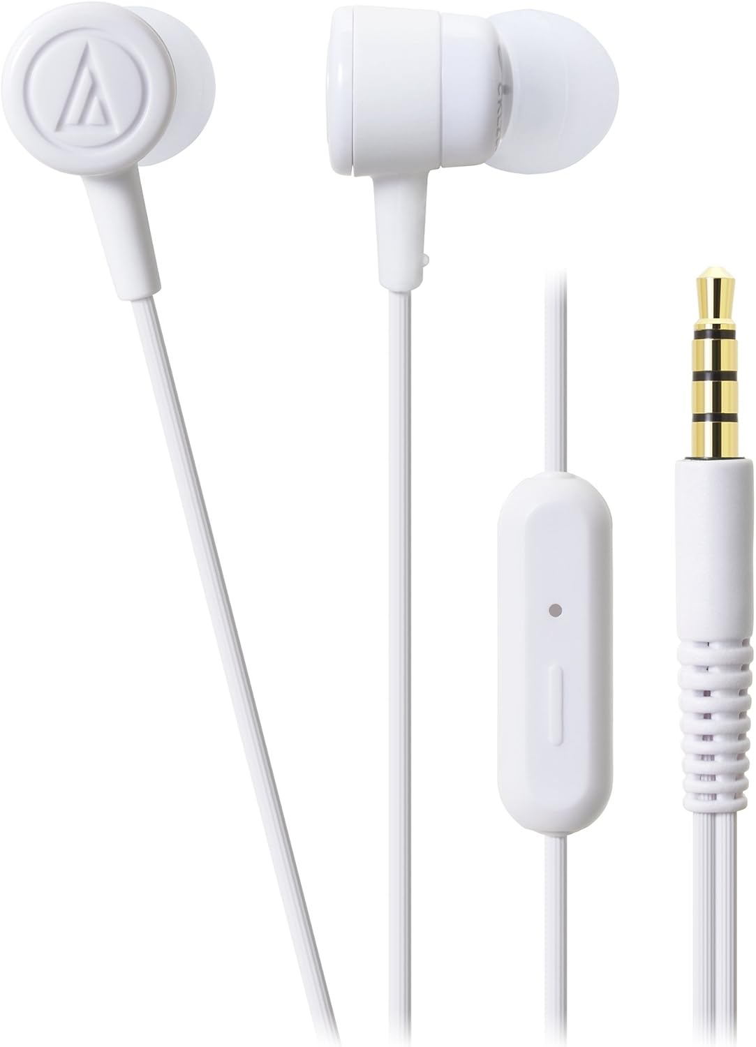 オーディオテクニカ スマートフォン用カナル型イヤホン リモコン/マイク付 ホワイト ATH-CKL220iS WH 新品・未使用商品！ 在宅勤務・テレワークをさらに快適に/ビデオ会議やビジネスチャットに適合●内蔵マイクで相手の声が聞きやすく...