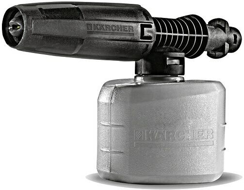 ケルヒャー(Karcher) 高圧洗浄機アクセサリー フォームノズル 2.643-150.0 新品・未使用商品！ ●泡立ちやすい洗浄剤を泡状にして塗布するアクセサリーです。●中性・アルカリ性・酸性の洗浄剤をご使用いただけます。●タンク容量:...