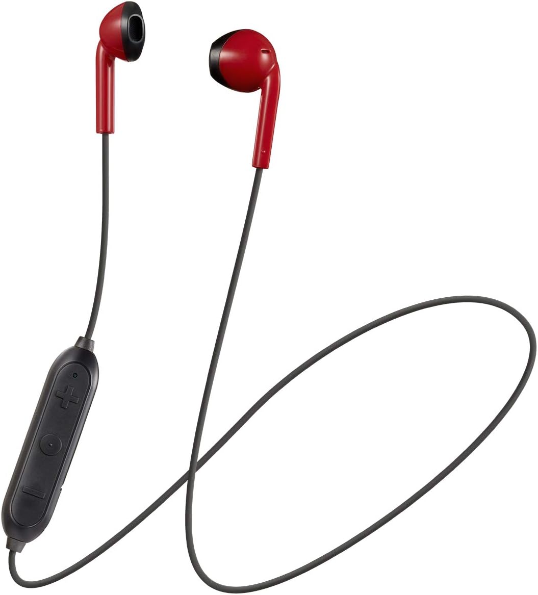 JVCケンウッド JVC HA-F15BT-RB ワイヤレスイヤホン Bluetooth対応/オープンタイプ/開放型/リモコン付き//小型・軽量設計 レッド×ブラック JVC HA-F15BT-RB ダイナミック型 新品・未使用商品！ トレ...