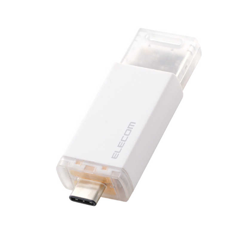 エレコム 外付けSSD USB10Gbps対応 ノック式 自動シャッター コネクタ保護 Type-C 500GB ホワイト ESD-ESK0500GWH 新品・未使用商品！ ノック式×シャッター機構で安心して使える。キャップレスでキャップ紛...