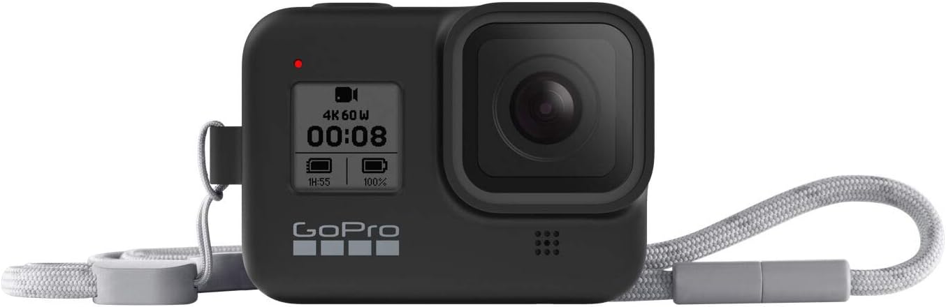 スリーブ+ランヤード ブラック for HERO8ブラック | AJSST-001 新品・未使用商品！ 高級感あふれるシリコン スリーブで HERO8 Black を自分好みにカスタマイズ。スリーブ + ランヤードで GoPro を首に掛け...