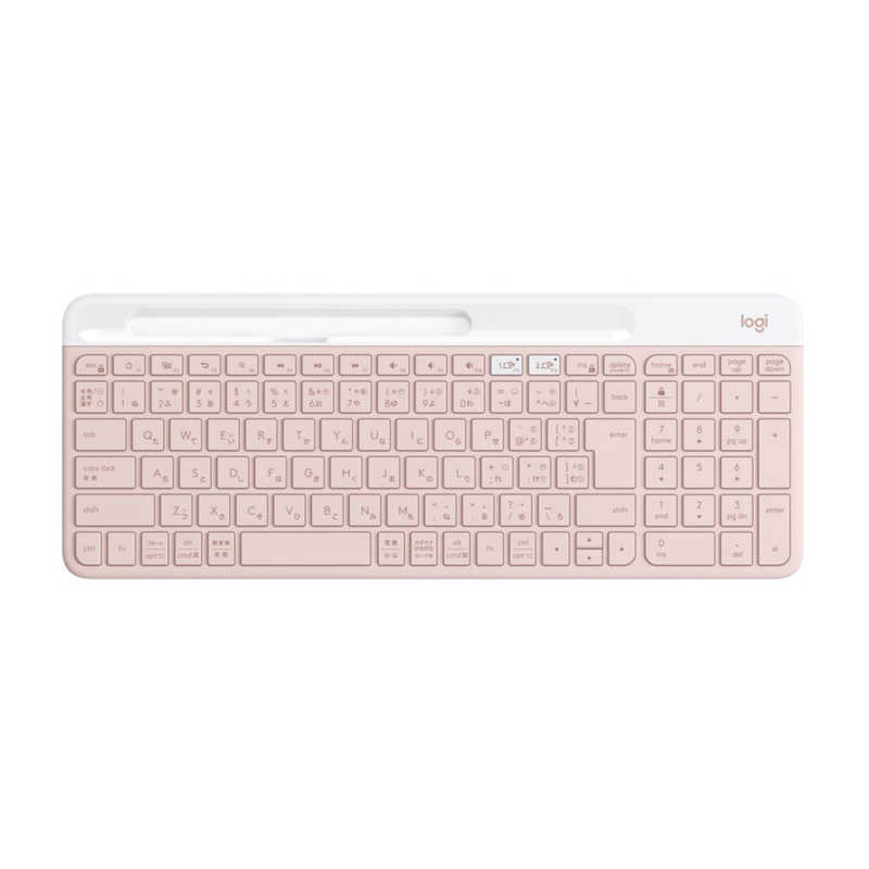 ロジクール 静音 Bluetooth ワイヤレスキーボード K580RO ローズ 超薄型 小型 Unifying ワイヤレス キーボード 薄型 テンキー 無線 Windows Mac iPad iOS Android Chrome Surf...