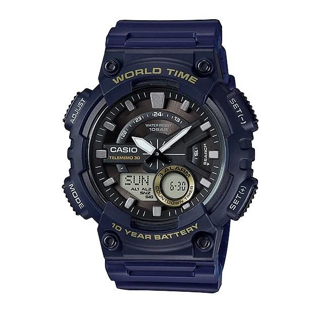 CASIO 腕時計 カシオ コレクション AEQ-110W-2AJH メンズ ブラック 新品・未使用商品！ 日付や曜日表示、アラーム、ストップウオッチ機能を2つのデジタル液晶で表示できる、便利なコンビモデルです。■ケースサイズ（縦×横×厚さ...