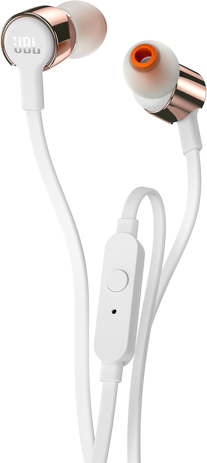 JBL T210 イヤホン カナル型/マイク付 ローズゴールド JBLT210RGD 新品・未使用商品！ 耐久性に優れたポリカーボネート製のハウジングを採用日常使用に最適なシンプルでカジュアルなデザイン●8.7mm径ダイナミックドライバーを...