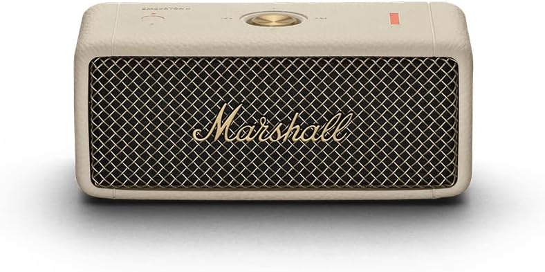 Marshall ワイヤレスポータブル防水スピーカー Emberton II クリーム 連続再生30時間/IP67防水仕様/小型/急速充電 新品・未使用商品！ ・優れたシグニチャサウンド:アーティストが意図したように、豊かでクリアで大きなサ...