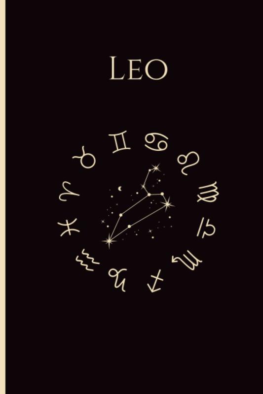 Leo Journal: Black Journal, Astrology Notebook, Zodiac Sign Journal, Leo Gift