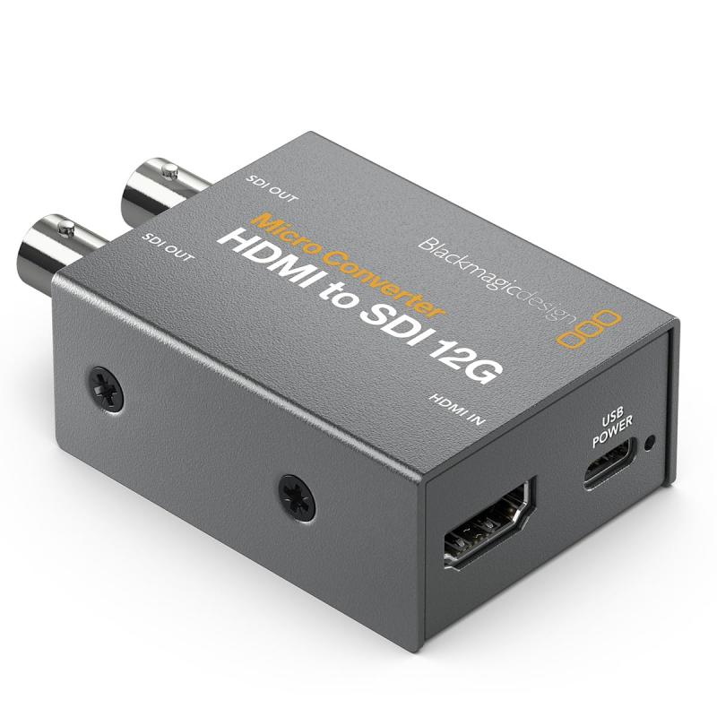 Blackmagic Design CONVCMIC/HS12G/WPSU Micro Converter HDMI to SDI 12G PSU(パワーサプライ付属)他社製の小型SDIコンバーターとは異なり、Blackmagic Micr...