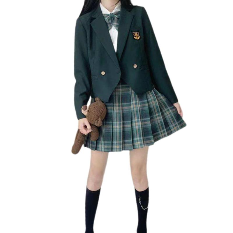 [NOMSOCR] 卒業式 スーツ 女の子 5点セット フォーマルスーツ 子供スーツ キッズスーツ 子供服 中学生 高校生 ジャケット ブラウス スカート リボン jk制服 入学式スーツ5点セット内容： ジャケット、スカート、シャツ、リボン...