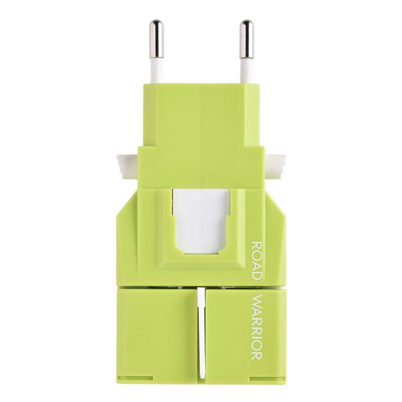 RW110GR ロードウォーリア ゴーコンJ (グリーン) 全世界対応 海外旅行用 マルチ電源変換アダプター BF,SE,C,B3,B,O,O2,CB (UK/AU/EU/IN/CN等) 例外承認申請済商品 日本製 Made in JAPA...