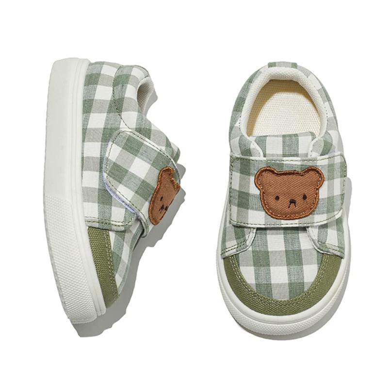 [H・O・NEBEAR] 子供靴 キャンバス スニーカー ベビースニーカー ファーストシューズ キッズ ベビーシューズ 赤ちゃん 子供 靴 通気 滑り止め キャンバス 幼児 男の子 女の子 通学 とてもキュートなシューズですお子様の足に優し...