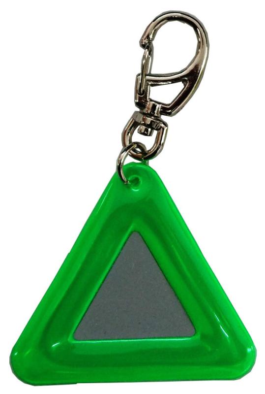 ヨシオ ゆれるリフレクター三角 グリーン高輝度反射材を使用