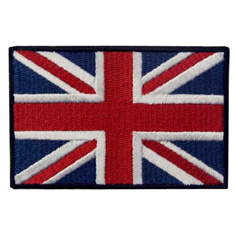 イギリス ユニオン・ジャック 紋章 イングランド 国旗 UK 英国 アップリケ 刺繍入りアイロン貼り付け/縫い付けワッペン背面熱接着式。アイロンまたは縫い付けでどんな衣類にも使用できます。アイロン接着されたワッペンが剥がれることはありません...