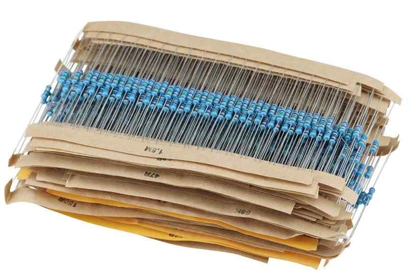 VKLSVAN 1280本 金属皮膜抵抗器 抵抗セット 1Ω~10MΩ 1/4W 64種類 各20本 DIY Arduino/Rasbperry pi用金属皮膜抵抗セット 1Ω~10MΩ 64種類 各20本 合計1280本入りタイプ：1/4...