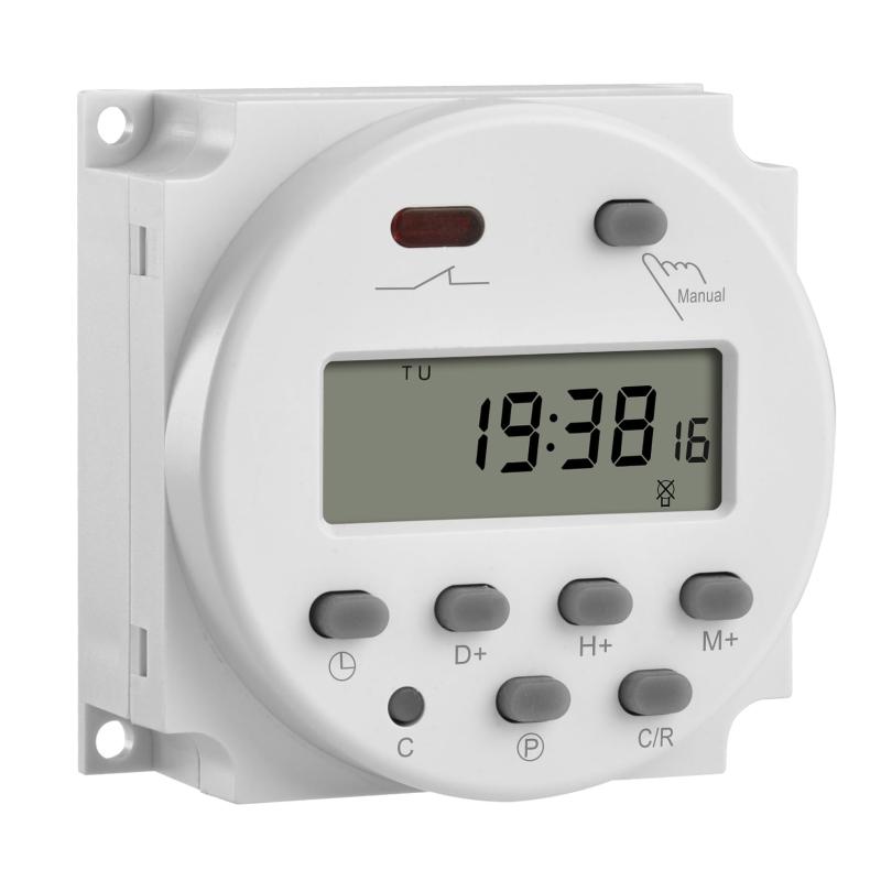 Heschen デジタルLCDパワーウィークリープログラマブルタイマーリレースイッチ, CN101A, DC 24V 16 Amp, SPST入力 DC 24V出力します: 200-250VAC 50/60Hz1 hp 125vac、2hp...