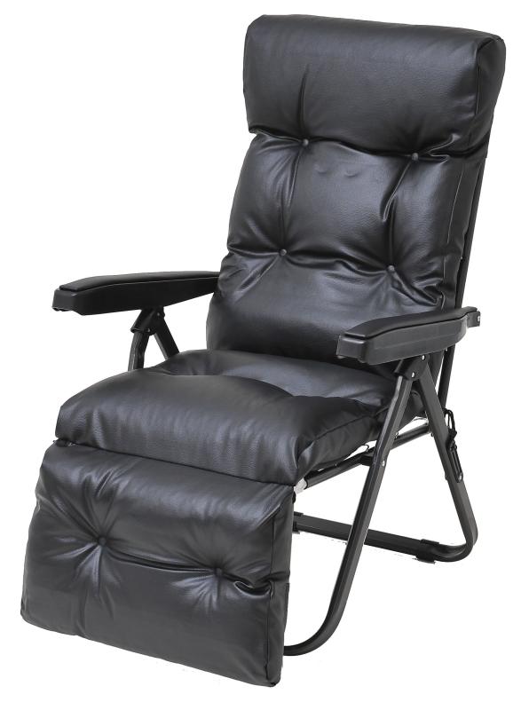 リクライニング アームチェア フットレスト付