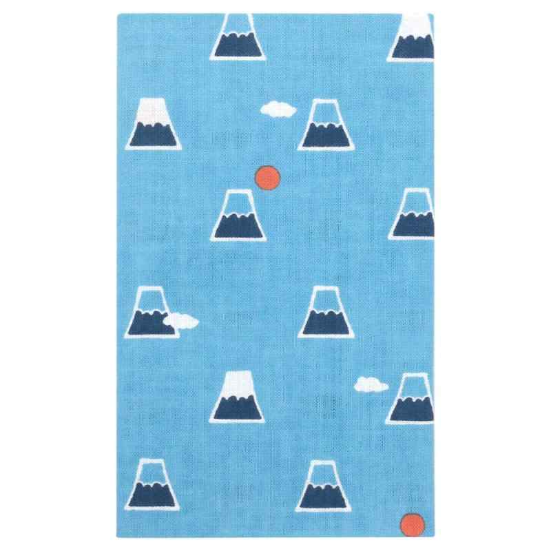 濱文様 てぬぐい 富士山と雲サイズ：約34cm×約90cm昔ながらの切りっぱなしの手ぬぐいです。ほつれは自然と止まりますので、適宜ハサミでカットしながらお使いください。濃色は若干色落ちする場合があります。濡れたまま重ね合わせたりすると色が滲...