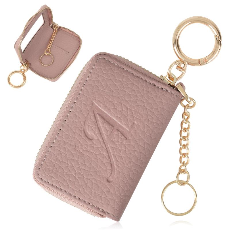[YooFa] スマートキーケース キーケース レディース メンズ 車 鍵 キーホルダー key case カラビナ付き スマートキー対応 透明窓付き キーチェーン カバー型 プレゼント 360°回転カラビナ レザー
