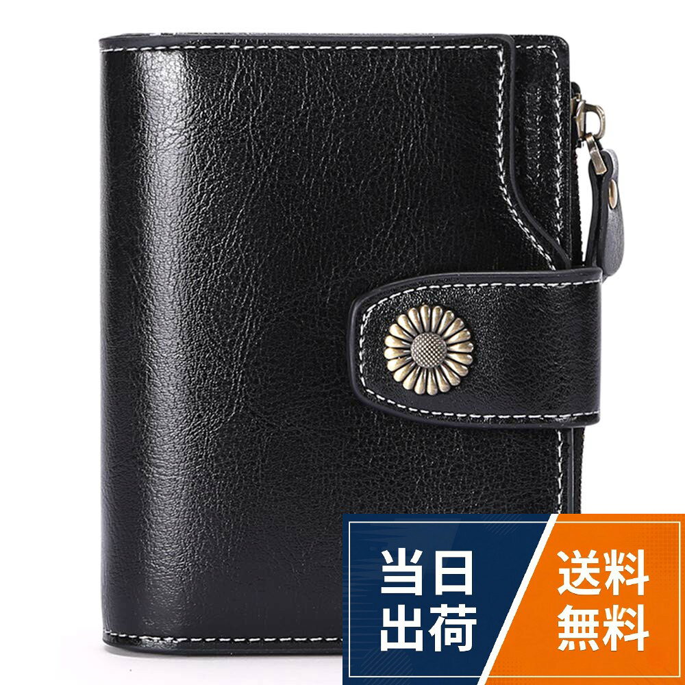 【収納力が優れる】16*カードスロット、2*IDウィンドウ、1*ジッパースロット（小銭入れ）、2*お札入れがあり、カード、小銭、コイン、リングなどを収納できるコンパクト財布。 この小さい財布は普段使いの小さなハンドバッグの要求をすべて満たし...