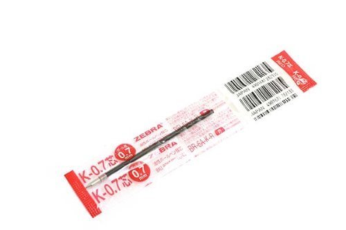 ゼブラ ボールペン用替芯K-0.7芯 赤 3本入 / ボールポイント