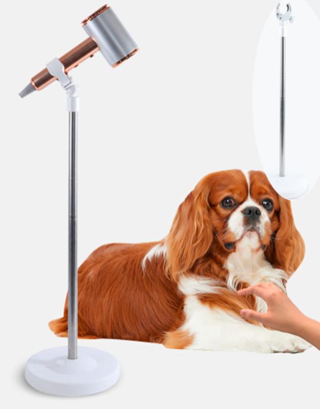 siawadeky ドライヤーホルダー 洗面所 両手解放 ドライヤークリップ ドライヤースタンド 360℃回転可能 長さ調節可能 ペット用 犬 猫 ドライヤーホルダー トリミング台 ヘアドライヤーラック
