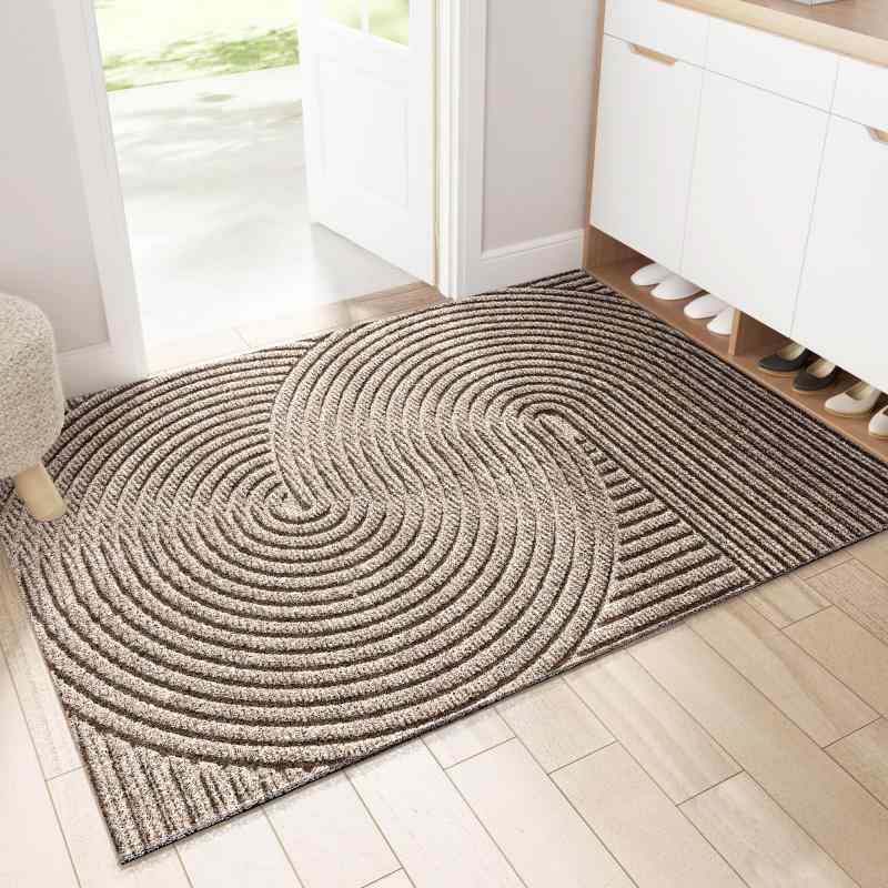 Hopeholic 玄関マット 屋外 北欧 風水 泥落としマット おしゃれ ドアマット 業務用 洗える 玄関外マット 大判 滑り止め 長さ調整可能 店舗用玄関マット 水洗い お手入れ簡単玄関マット 屋外 北欧 風水 泥落としマット おしゃれ