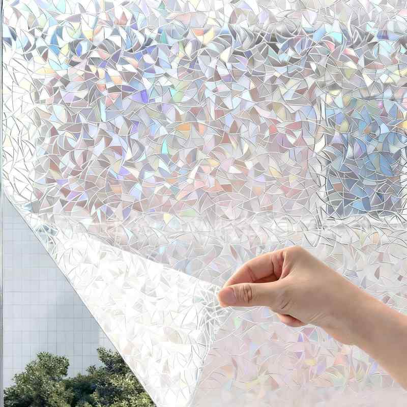 xinxin-home窓用フィルム 窓 曇りガラス 目隠しシート 花柄 ガラス 水で貼る 遮光 遮像 剥がせる 模様替え モザイク柄 結露防止 台風対策 プライバシー保護 断熱 紫外線カット 静電吸着 DIY 飛散