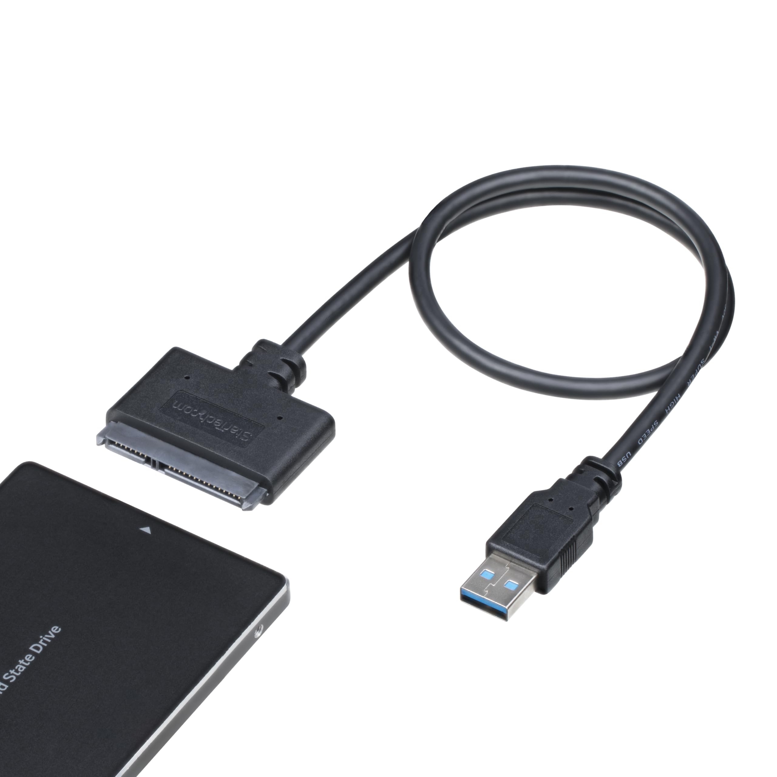 ノートパソコンからSATA SSD/HDDにアクセスできるSATA-USBケーブル。読み込みで70%、書き込みで40%速度性能が向上するUASPサポート。電源アダプタ不要、どこにいても外付けドライブに接続できるSATA-USBアダプタ。セッ...