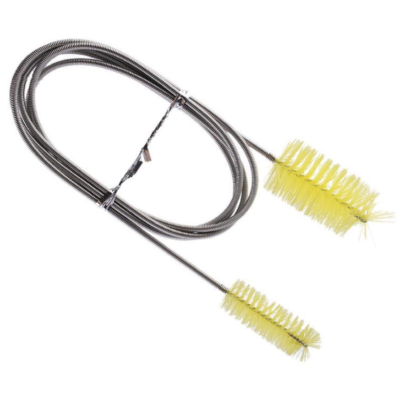 RYOHIN Lab.(良品ラボ) 排水管 掃除 洗浄 ワイヤー ブラシ 細い パイプ クリーナー フレキシブル 柔軟 ステンレス製 長さ1.5m 1個【手が届かない水回り掃除に】届きにくいパイプなどもしっかり掃除できるステンレス製パイプブ...