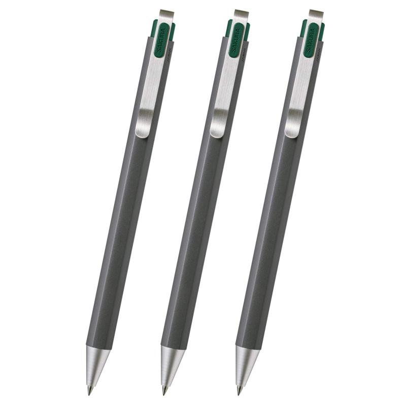 サクラクレパス ゲルインキボールペン ボールサインiD フォレストブラック 0.5mm 3本 GBR205#30(3)【特長1】黒インキの豊富なカラーバリエーション。6色の黒の絶妙なカラーバリエーションの中から自分にぴったりの黒を選べる。【...