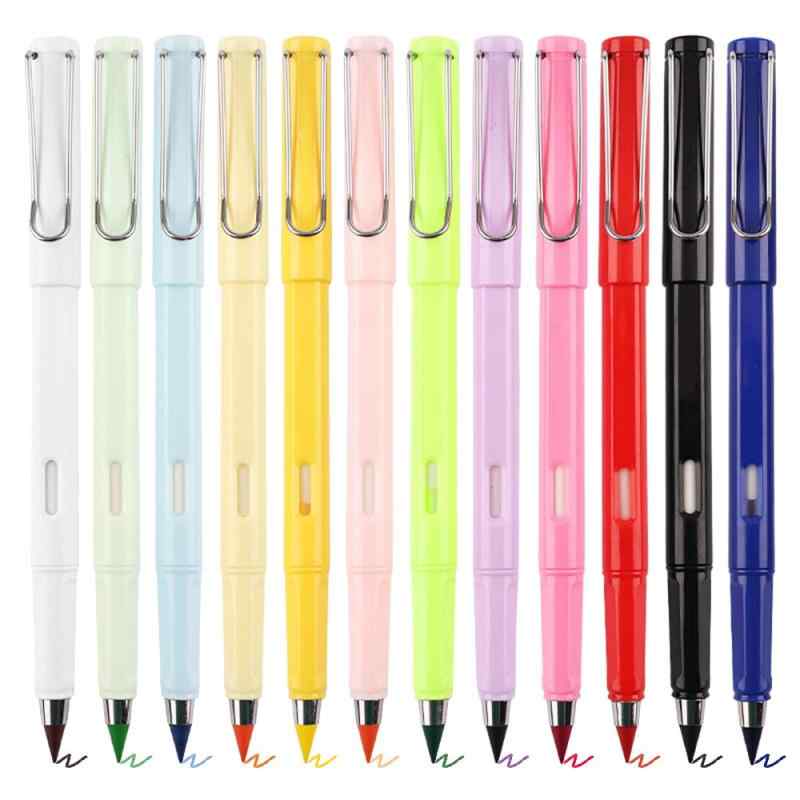 LWMINGALG 色鉛筆 永遠の鉛筆 金属先端 12本セット 削らなくても永遠に描ける色鉛筆 金属色鉛筆 消せる色鉛筆 安全無毒 耐久性 手を汚すことはない 鮮やかな色、大人、初心者、子供、ギフト【削らなくても永遠に描ける色鉛筆】12色セ...