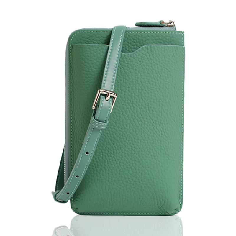 [chamo] スマホポーチ スマホショルダー 本革 レディース スマホポシェット ショルダーバッグ メンズ レザー【ミニマリスト】スマホ、お札、カード、鍵等最低限の荷物での外出にピッタリなスマホポーチ。【フロントポケット】前面にはスマート...