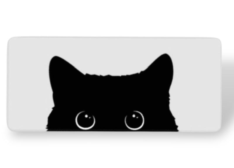 NekodaraK マウスパッド, 黒猫, ねこ 30×60cm大型ゲーミング, 3mm厚, 滑り止め加工, V字凹凸裏面デザイン: 癒しの黒猫デザインが特徴的な大型マウスパッド。高画質プリントで鮮やかな仕上がり。サイズは60cm×30cm...