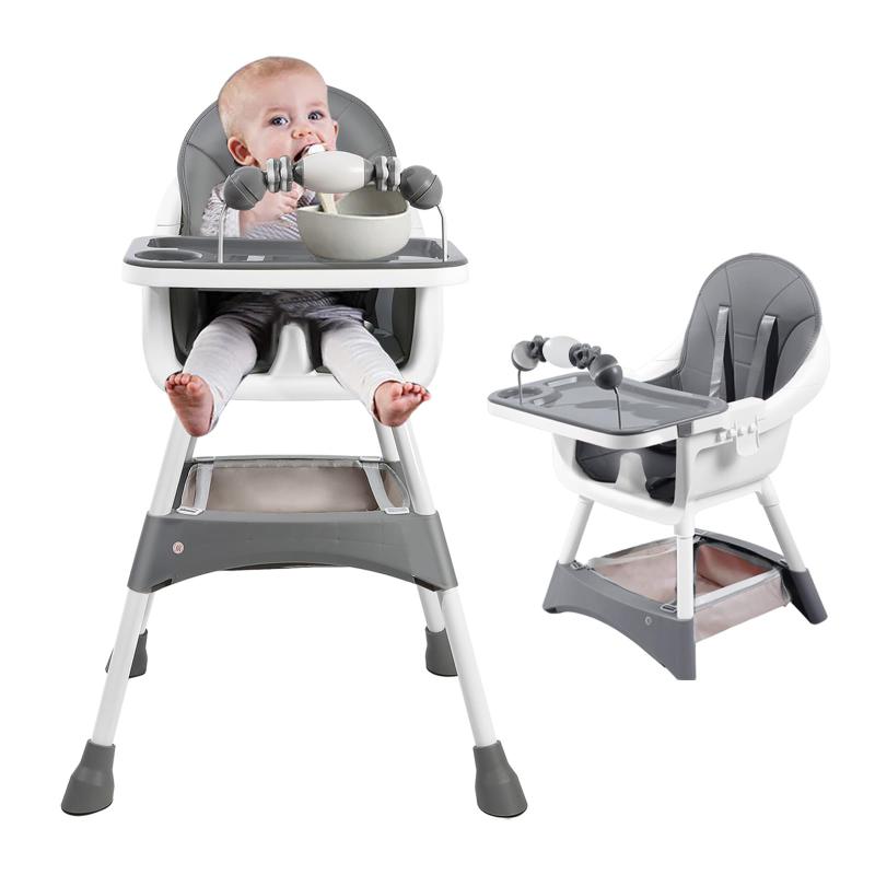 UBRAVOO ベビーチェア ハイローチェア キッズチェア 6ヶ月-3歳 五点式安全ベルト 三段テーブル付き 収納袋付き 高さ調節 組立簡単 軽量 離乳食 多機能 赤ちゃん用 お食事椅子 テーブルチェア ベビーチェア ハイローチェア キッズ...