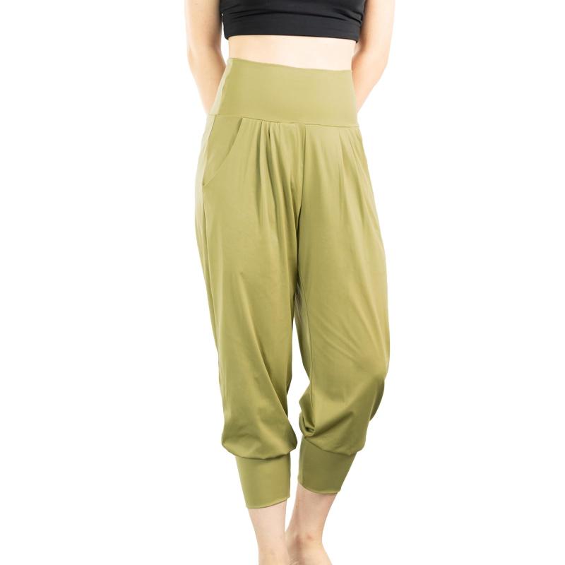 [iito.seasons] ヨガパンツ レディース サルエル 7分丈 パンツ ゆったり ロング丈 ヨガ ハイウエスト ワイドパンツ フィット ネスパンツ スポーツ ルームウェア ヨガ 部屋着 伸縮性 薄手 吸汗速【2way】ウエスト部分は...