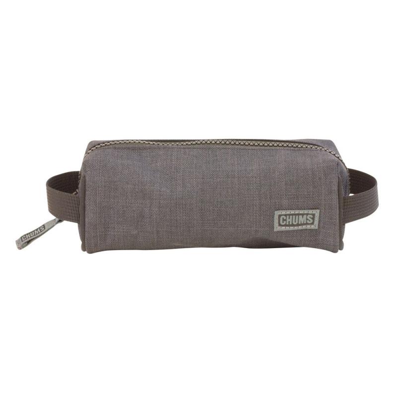 (チャムス)CHUMS Overnighter ポーチ ケース 小物入れ ペンケース メイクポーチ マチ付き 旅行 Black(54157)
