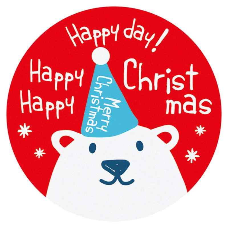 株式会社ヘッズ クリスマススノーベアシール-1/シロクマ(100枚) レッド W45×H45mm XMK-1S 100枚入サイズ: W45×H45mm〔シール仕様〕シート