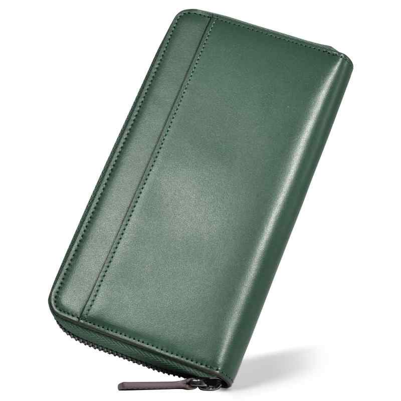 [iKaban] 財布 メンズ 長財布 レザー 本革 大容量 小銭入れ 無地 メンズ財布牛革 男性 紳士用 革財布ウォレット 人気ブランド ギフト YKKファスナー 一流の革職人が作る ながざいふ おしゃれ 父高級レザー素材 財布は上質な本...