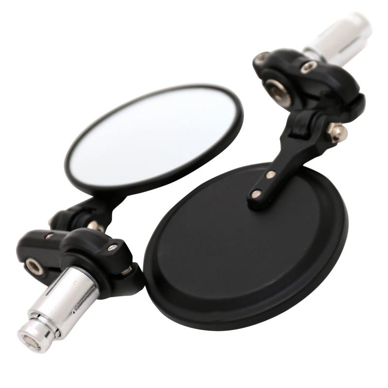 nakira バイク バーエンド ミラー 左右セット 22.2mm 汎用 カスタム パーツ エイプ CB400SF