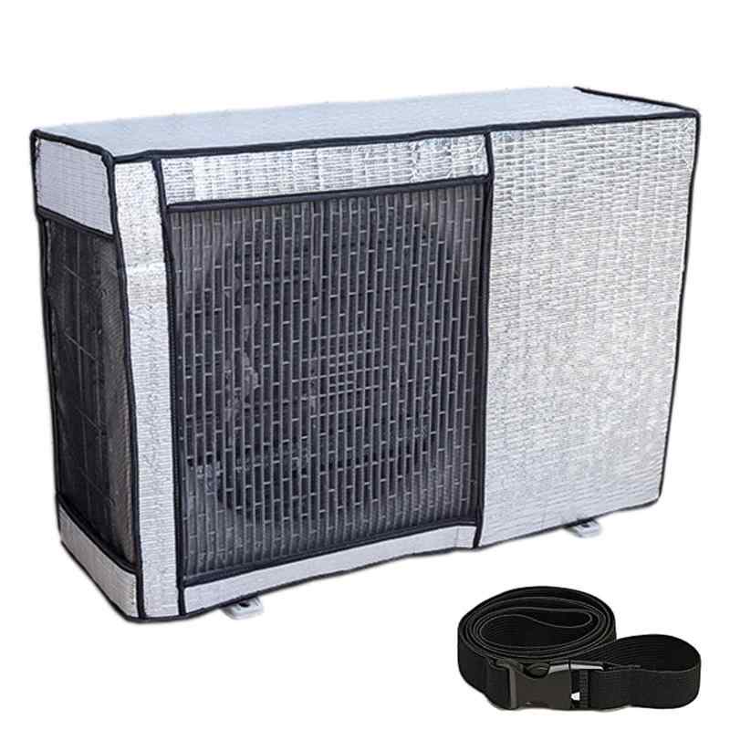 xinxin-homeエアコン室外機カバー 日・雨・雪・風 遮熱保護 温度上昇 抑える 冬と夏に利用可能 断熱 汚れ防止 日焼け止め 防水 防塵 保温 防雨 日よけ 反射素材 効率アップ 省エネ アルミ箔素