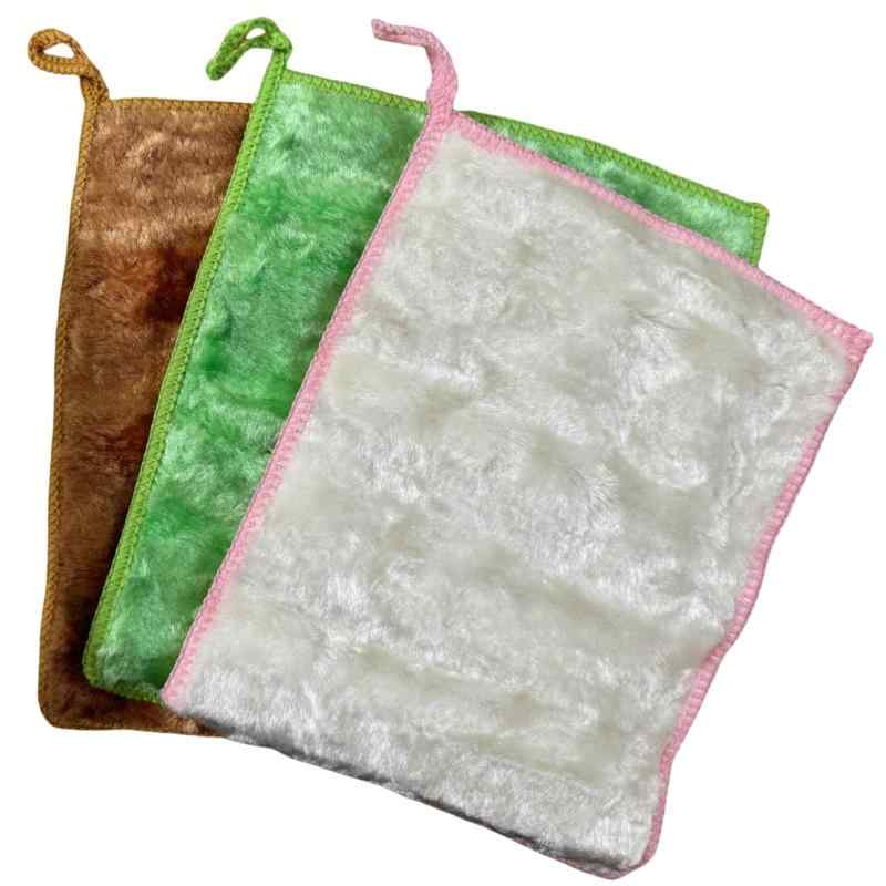 キッチンタオル キッチン用ふきん 魔法のクロス 汚れ落ち ダスター 油汚れに強い 拭きタオル 天然パルプ繊維製 洗剤不要 厚手タイプの吸水性高い フックにかけられる紐付き 3枚入り素材:天然パルプ繊維、ポリウレタン枚数:3枚入り